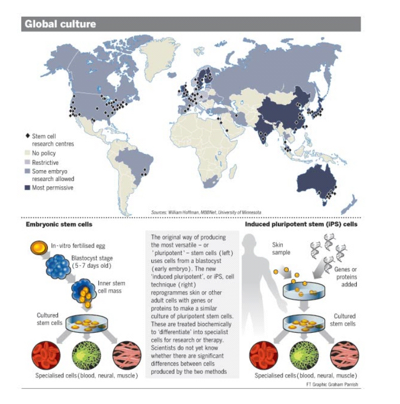 Stem Cell Policy: World Stem Cell Map